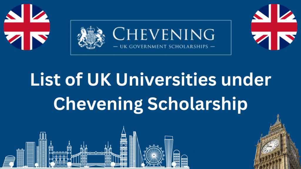 List of UK Universities under Chevening Scholarship 2026